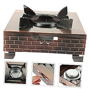 Unomor 3pcs hot pot stove barbecue stove titanium stove small burning stoves portable camping stove canned heat tea stove teapot warmer Stainless steel multifunctional furnace household