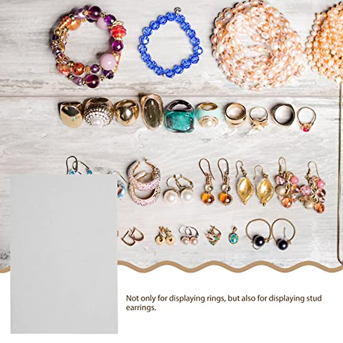 Beavorty jewelry sponge pad jewelry inserts holder earrings showcase trays jewelry foam insert earring tray inserts earring display tray earring sponge tray travel bracelet earring holder