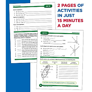 Summer Bridge Activities 7th to 8th Grade Workbook, Math, Reading Comprehension, Writing, Science, Social Studies, Fitness Summer Learning Activities, 8th Grade Workbooks All Subjects With Flash Cards