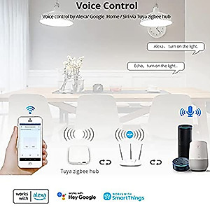Sparkleiot Zigbee Smart Home WiFi Wireless Remote Switch Breaker, LED Light Controller, DIY Relay Module,Compatible with Alexa & Google Home Assistant,Hub Required
