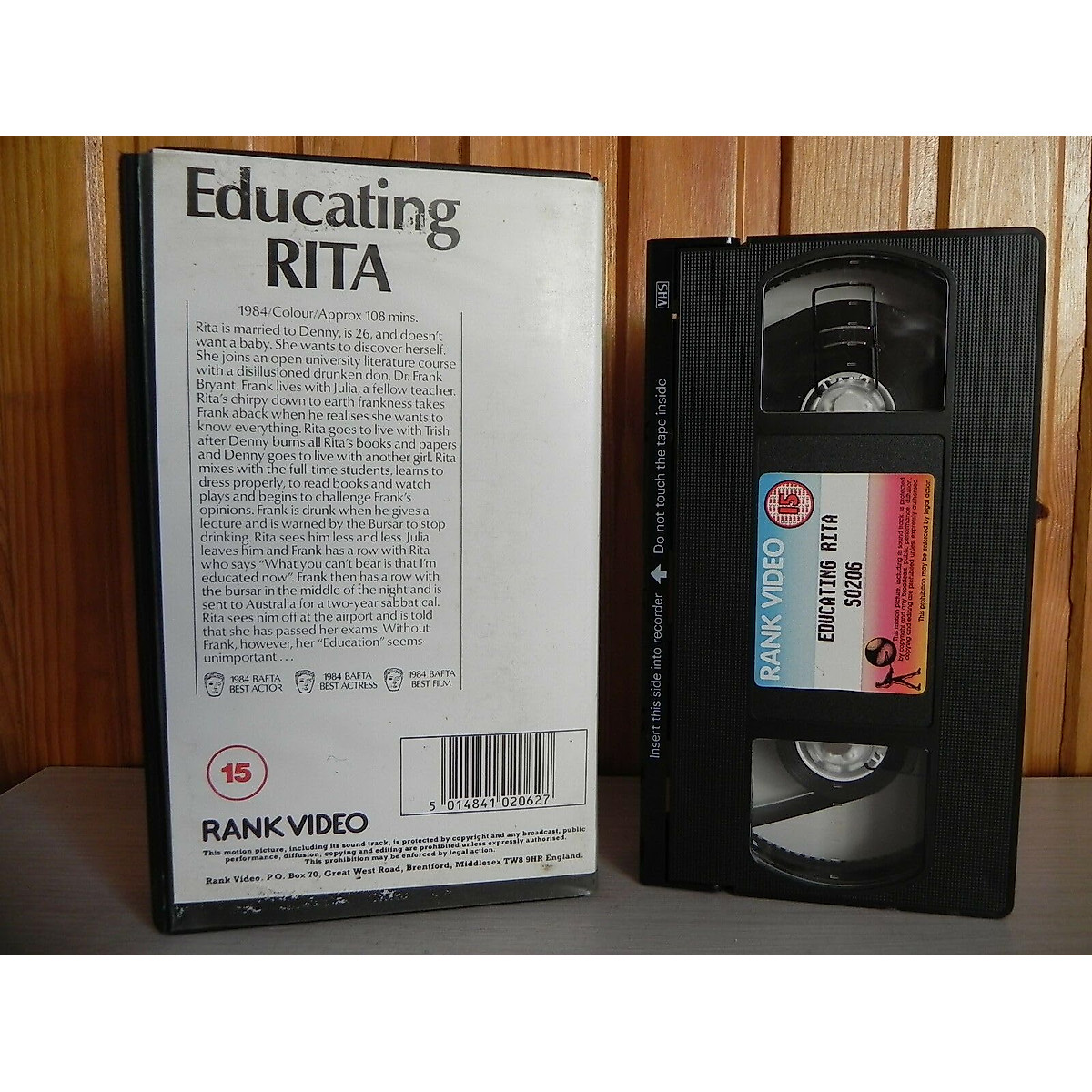 Educating Rita - Michael Caine - Julie Walters - Pre-Cert - Rank Video - Pal VHS