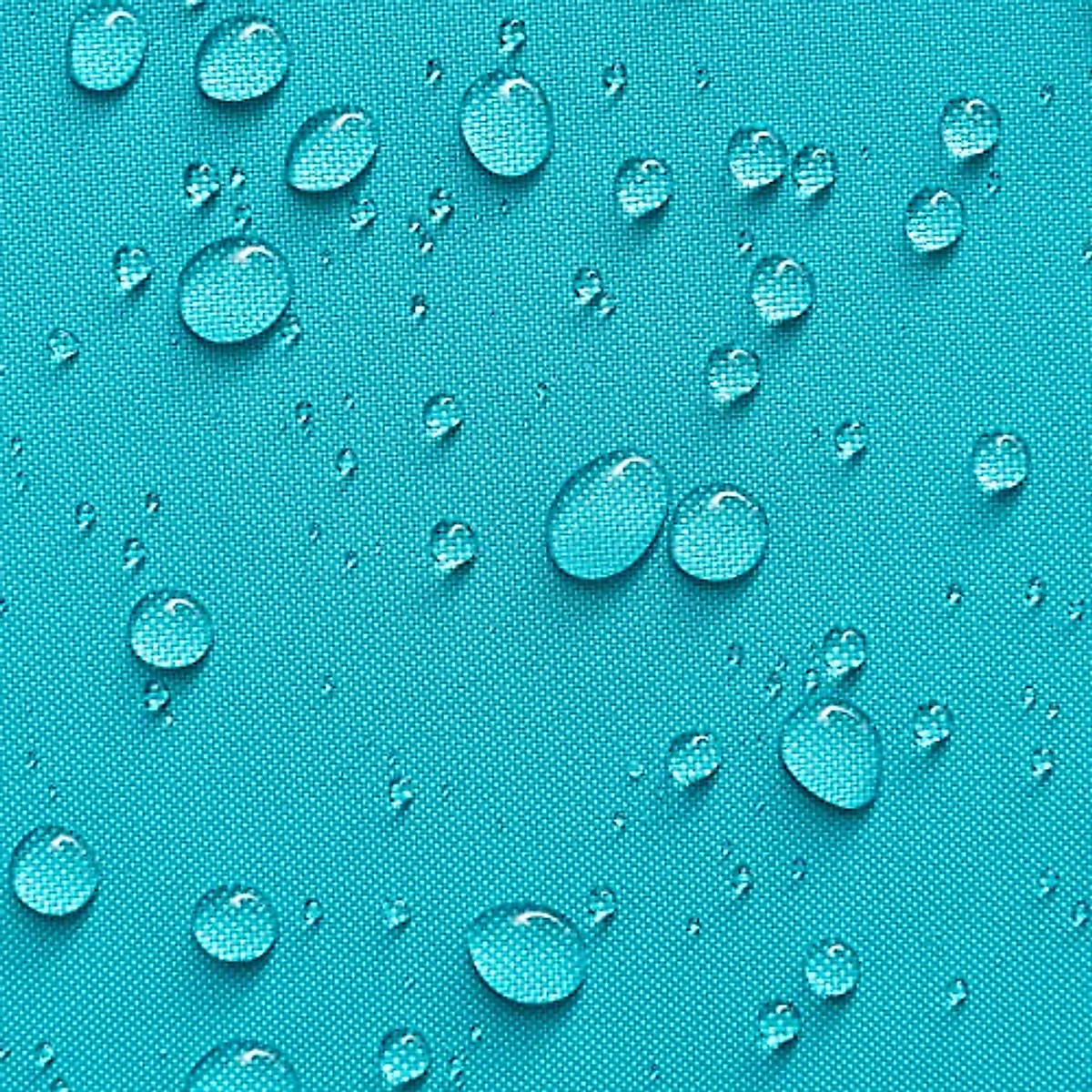 Phantoscope Pack of 2 Outdoor Waterproof Solid Throw Decorative Pillow Cover Decorative Square Outdoor Pillows Cushion Case Patio Pillows for Couch Tent Sunbrella, Teal Blue 18x18 inches 45x45 cm