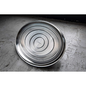 SAVEUR SELECTS Enameled Cast Iron 6-Quart Oval Roaster with Stainless Steel Lid, Saveur Blue, Voyage Series