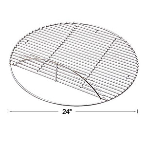 onlyfire 24" Grill Cooking Grate Fits for Weber 18501001 & 18301001 Summit Charcoal Grill and Ceramic Grills Like Kamado Joe Big Joe, X-Large Big Green Egg