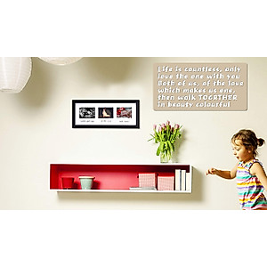 IHEIPYE Triple Sonogram Pregnancy Frame – Baby Ultrasound Picture Frame with Story for Expecting Parents, Baby Shower Frame, Baby Grow Through All Three Trimesters Frame, Nursery Decor, Black