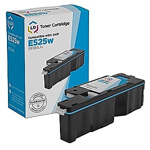LD Products Compatible Toner Cartridge Replacement for 593-BBJU H5WFX Dell E525W Cyan Toner to use with Multi-Function E525W E525 525w Printer (Cyan)