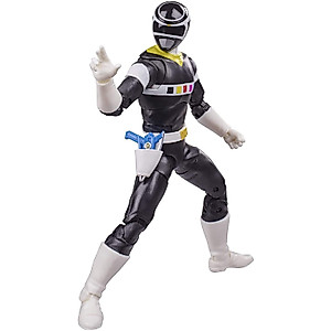 Power Rangers Lightning Collection in Space Black Ranger 6-Inch Premium Collectible Action Figure Toy with Accessories