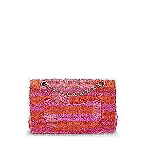 Chanel, Pre-Loved Multicolor Tweed Half Flap Medium, Multi