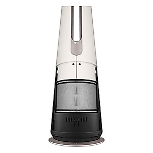 LG AeroTower Air Purifying Fan [AAFA Certified] True HEPA Air Purifiers + Tower Fan for Baby & Pets Air Purifier for Home & Large Rooms Up To 818 sq ft Smart Remote ThinQ App, Beige U9CS1C