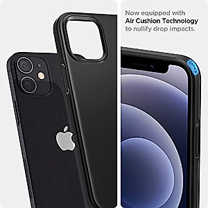 Spigen Thin Fit Designed for iPhone 12 Mini Case (2020). - Black