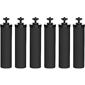 Nispira Premium Water Filter Black Element Cartridge Compatible with Berkey Countertop Water Purification System. Compared to Part BB9. 6 Filters