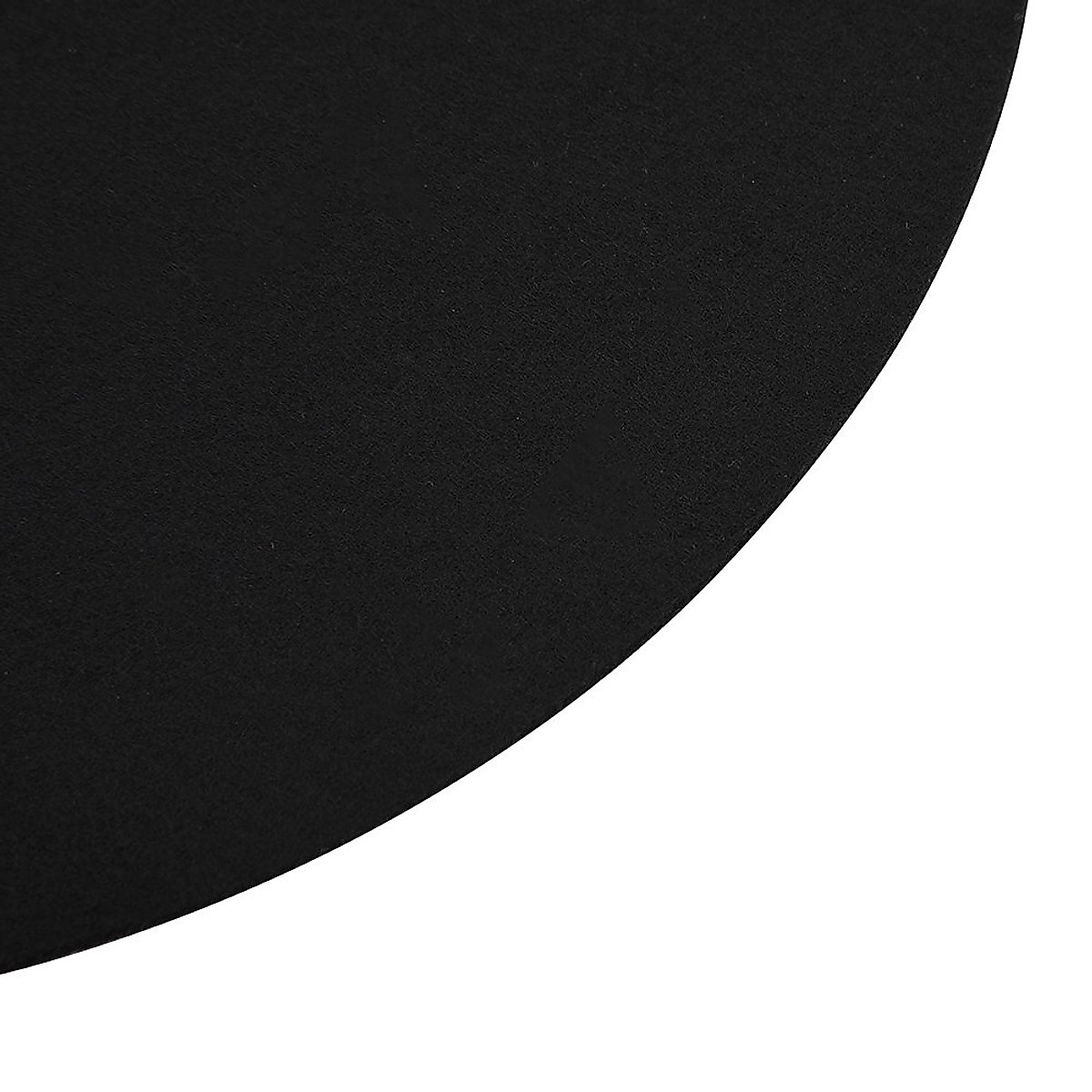 Ultra-Thin Anti-Static Turntable Record Pad,LP Turntable Soft Slipmat,Reduce Vibration,Reduce The Back Noise,Keeping Disc Clean,for All LP Record Players Black