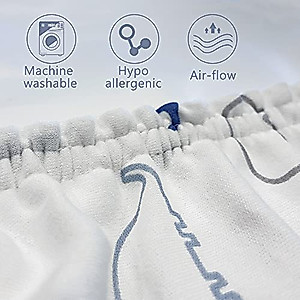 AMKE Bassinet Fitted Sheet,2 Pack,Rectangle and Oval Baby Bassinet Fitted Sheets,100% Cotton Nursery Bedding,Fits AMKE Sleeper Crib Mattress (Animals)