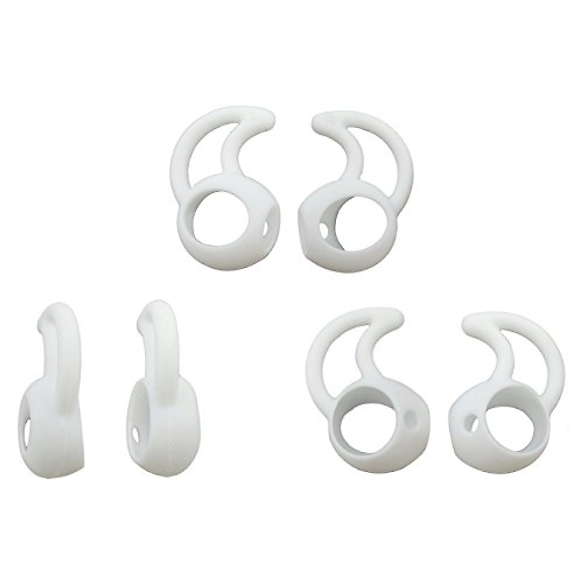Zotech Replacement Covers and Hooks for Apple Airpods and EarPods 3 Pairs (White)