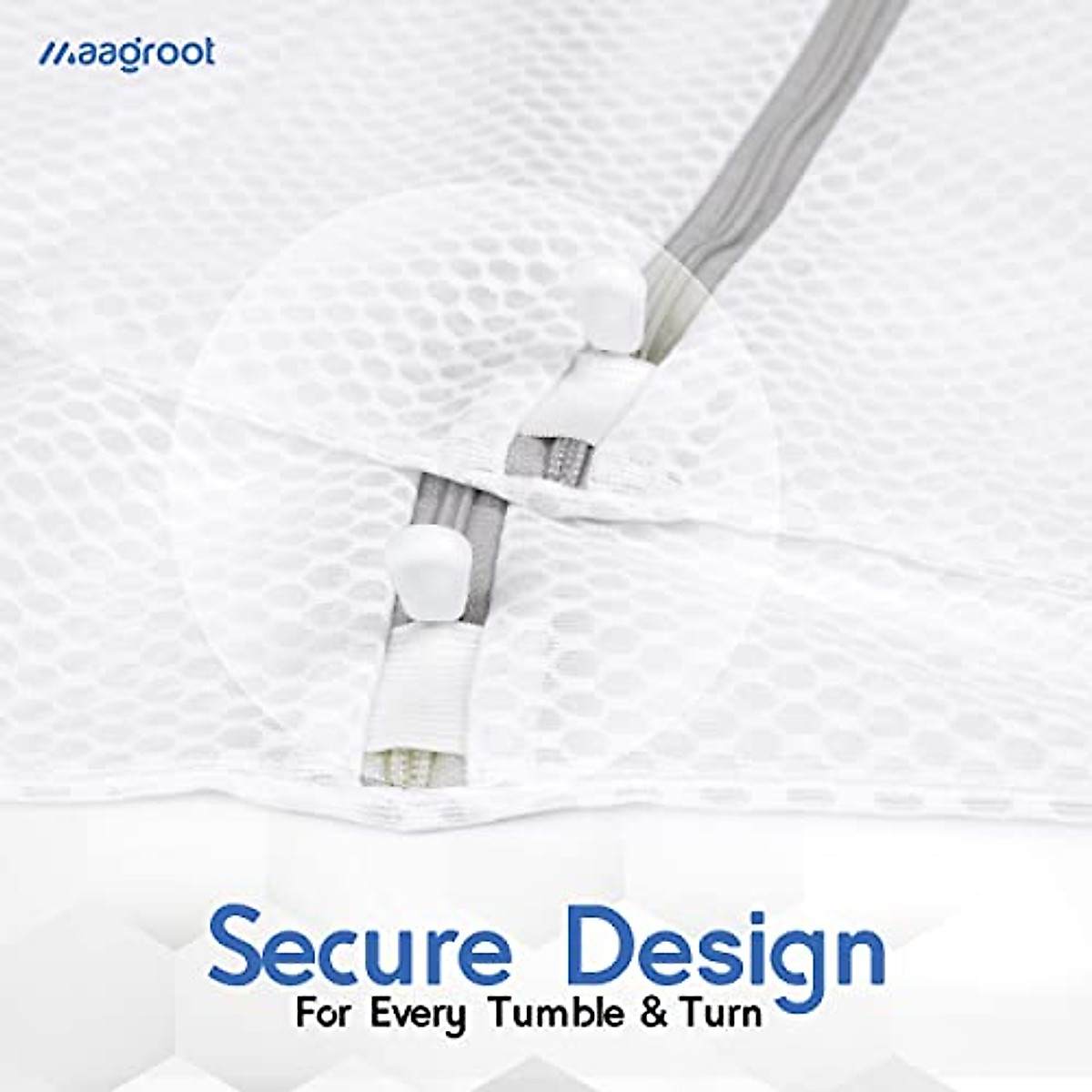 MAAGROOT 10 Pcs [2XXL/2XL/2L/2M/1S/1Mini] Durable Honeycomb Mesh Laundry bags for Delicates,Travel Organization Bag for Lingerie,Blanket,Clothes,Jeans,Bath Towel,Sock