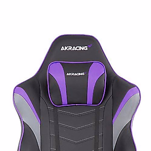 AKRacing Masters Series Max Gaming Chair with Wide Flat Seat, 400 Lbs Weight Limit, Rocker and Seat Height Adjustment Mechanisms - Indigo