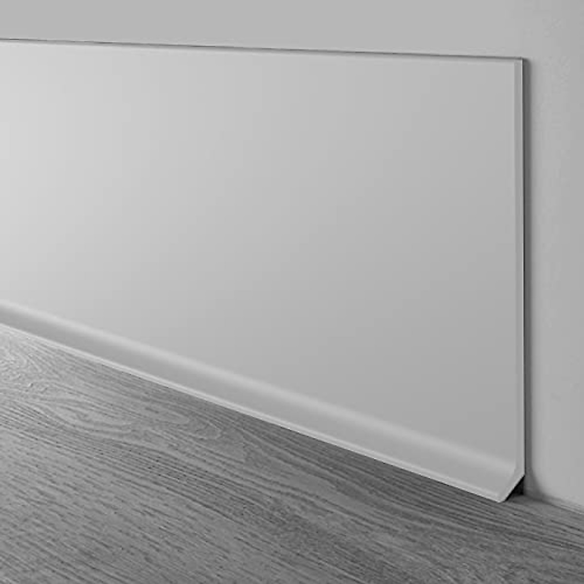 Proflex White Vinyl Wall Trim 4 inch X 20 ft - Flexible Peel and Stick Wall Base - Easy Install Vinyl Floor Base with Toe Kick