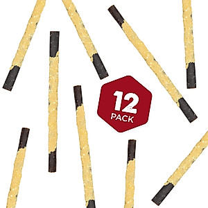 Best Bully Sticks All Natural Cheese Wrapped Beef Collagen Sticks - 12 Inch 12 Pack - Long Lasting Limited Ingredient Dog Chew - Supports Healthy Joints, Skin & Coat