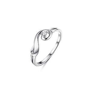 Sllaiss Cubic Zirconia Infinity Rings for Women CZ Promise Engagement Band Rings 925 Sterling Silver Wedding Ring Size 5-9 (7)