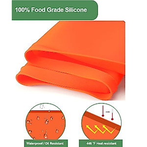 28‘’ Silicone Griddle Mat for Blackstone, 100% Silicone Protective Mat Cover for Blackstone 28 Inch Griddle, Heavy Duty Food Grade Silicone Mat (28 inch)