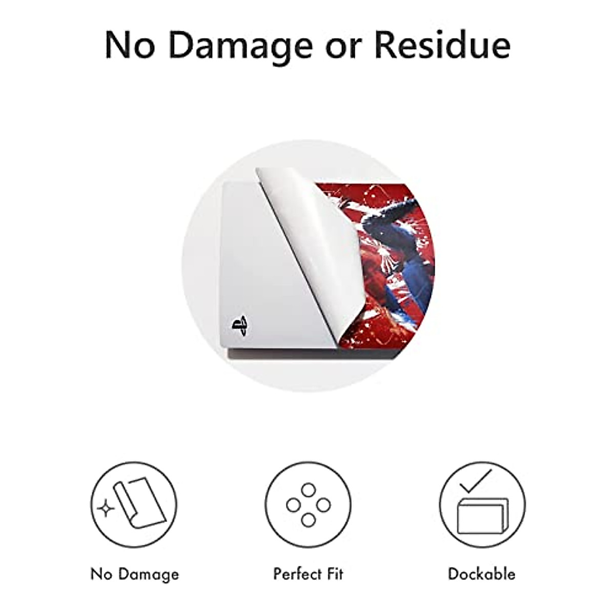 XSUID PS5 Skin - Disc Edition Game Console and Controller Accessories Cover Skins PS5 Controller Skin Gift PS5 Skins for Console Full Set Black and Red PS5 Skin Itachi