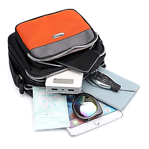 Collsants Small Crossbody Bag for Women Purses and Handbags Nylon Shoulder Bag Travel Purse Multi Zipper Pockets