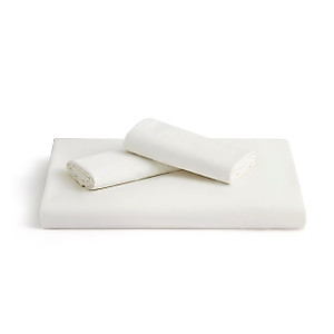 Bedsure King Duvet Cover Ivory White - Moisture Wicking and Silky Eucalyptus Lyocell Cotton Hybrid Comforter Cover Set for Hot Sleeper - Buttery Soft and Breathable Cooling Bedding,Full Size