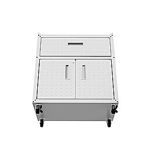 Manhattan Comfort Fortress Storage Units, White