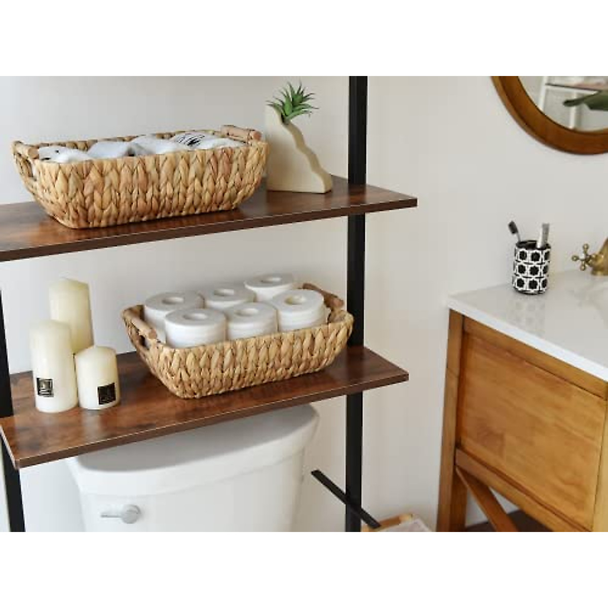 StorageWorks Water Hyacinth Storage Baskets