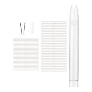 Amazon Basics Electric Eraser, With 90 Eraser Refills, Battery Operated Eraser, Ideal for Sketching, Drawing, Drafting, Architectural Plans, White