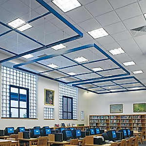Armstrong Ceiling Tiles; 2x4 Ceiling Tiles - 12 pcs White Ceiling Tiles; Acoustic Ceilings for Suspended Ceiling Grid; CORTEGA 769