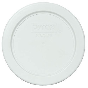 Pyrex (2 7202 Glass Bowls & (2) 7202-PC White Lids