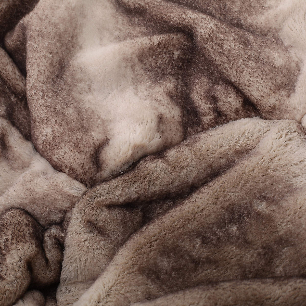 Christopher Knight Home Heavy Metal Inc Meridian Bean Bag Plush Faux Fur Chair | Comfortable and Fun Beanbag for The Whole Family| Non-Spill Memory Foam Filling (Oak Brown Stripes), Small