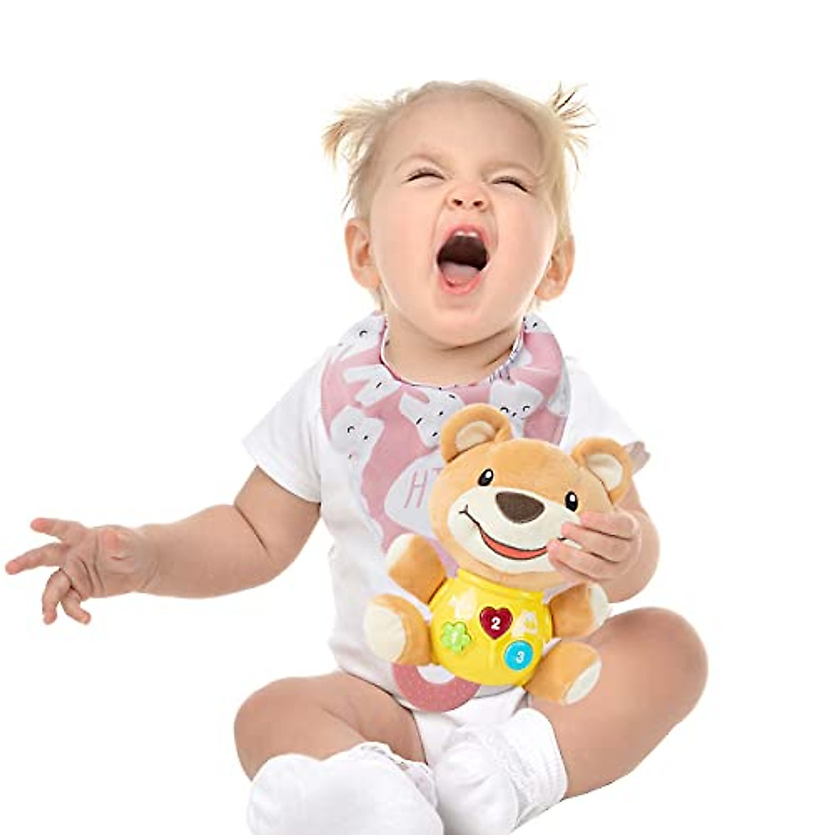 LITTLESMET Baby Plush Bear Musical Toys for Baby Boys 0-6 Months Infant Girl Boy Bears Musical Toys for Babies Newborn Baby Gifts 0-3 Months, 3-6 Months, 6-12 Months