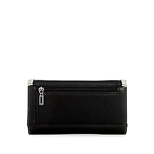GUESS Factory Women's Milena Color-Block Slim Clutch Black Wallet