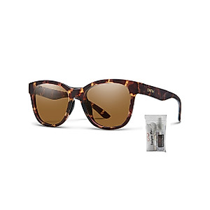 Designer iWear,CaperS 0RZUL5 53MM Dark Havana Brown Chromapop Polarized Brown Rectangle Sunglasses for Women + FREE Complimentary Eyewear Kit