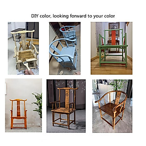 WANLIAN Round-Backed Armchair in Chinese Style of Ming and Qing Dynasties,Solid Wood Chair,Chinese Furniture Oriental Chairs,Chinese Longevity Arm Chair(Fully Assembled)(Circular arc)