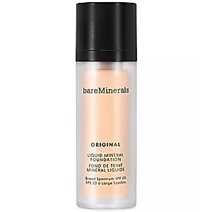 bareMinerals Original Liquid Mineral Foundation Broad Spectrum Spf 20, Fair 01, 1 Fl Oz