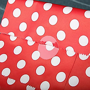 Chinco 2000 Pcs 1 Inch Clear Round Stickers Clear Circle Seal Sticker Envelope Seal Sticker Retail Wafer Package Seals Self Adhesive Transparent Label Sticker for Envelope Cosmetic Box Gift Bag Mail