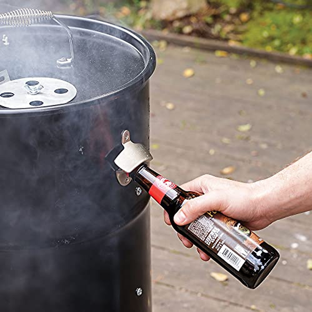 Build Your Own Barrel Smoker – 16 Gallon, Double Open-Ended Barrel – Durable, High-Temperature Powder Coat Rated Up To 900 Degrees – Includes Drill Bits, Stencils & Hardware