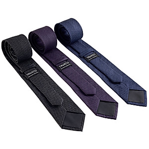 Premium Men’s Gift Tie Set Silky Necktie Pocket Squares Tie Clips Cufflinks For Men Multicolored