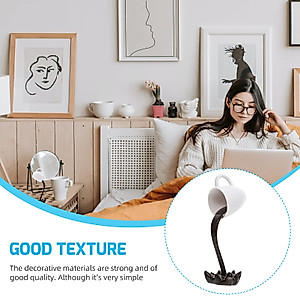 VOSAREA Floating Coffee Cups Coffee Bar Accessories Magics Pouring Spilling Coffee Mugs Funny Sculpture Art for Home Kitchen Office Decor