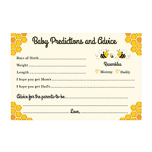 Bee Baby Predictions and Advice Cards - 24 count