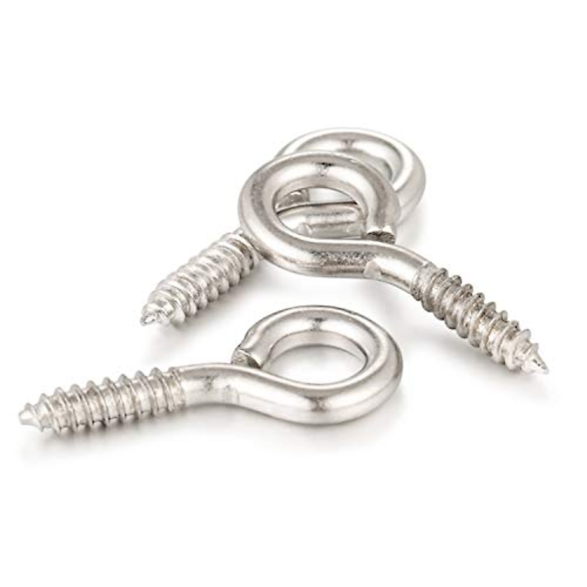 Axe Sickle Metal Eye Hook Screw 1.5 Inch Eye Small Eyelet Screw 30 Pcs