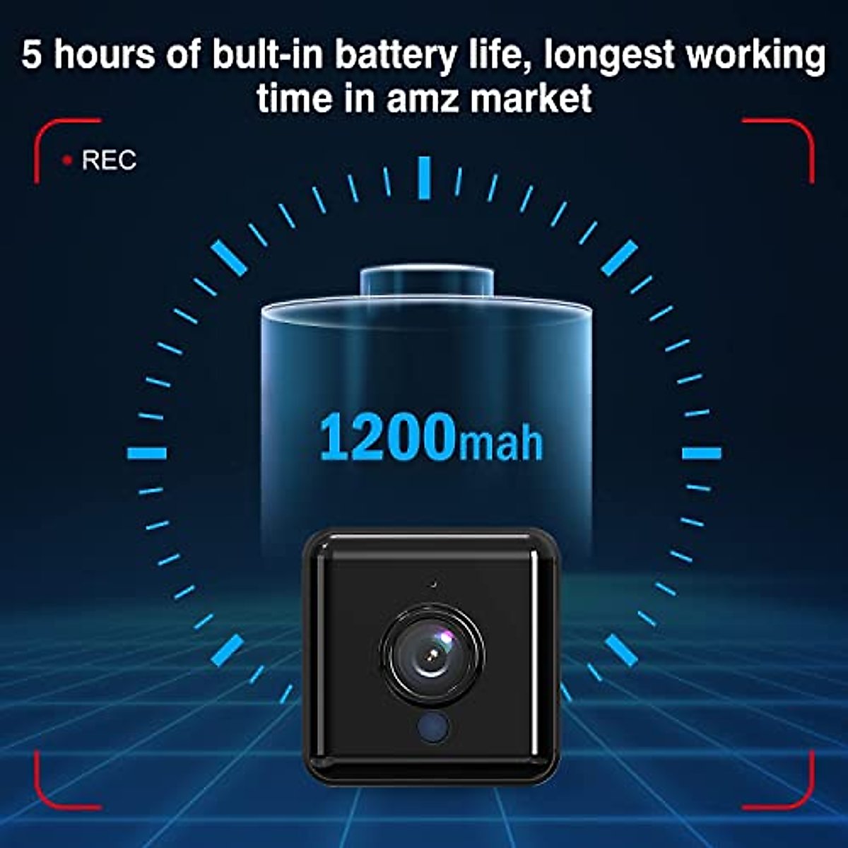WAXOXIH Mini Spy Camera WiFi Hidden Camera Night Vision 4K HD Spy Nanny Cam for Home Security Easy Set Wireless Indoor Smallest Camera with Motion Detection IP Camera Remote Viewing