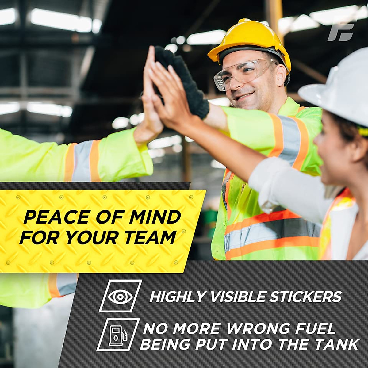 Diesel Only, Mixed Fuel Only, and Gas Only Sticker - 2 Labels of Each Type - Gas Cans and Fuel Storage - Weatherproof, Extreme Stick, Fuel Signs by Fuel Stickers - USA Made (6x2 inch), 6 Labels