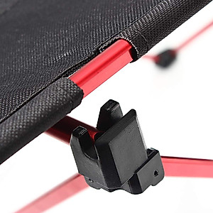 Outry Lightweight Folding Table with Cup Holders, Portable Camp Table (L - Unfolded: 29.5" x 22" x 21")