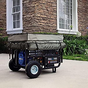 GEHENG Generator Running Cover,100% Waterproof Generator Cover,With Stand,Universal Kit,Fits Most 5500W-15000W Framed Generators,for Westinghouse, Champion, DuroMax, Generac and More,38"x28"x25",grey.