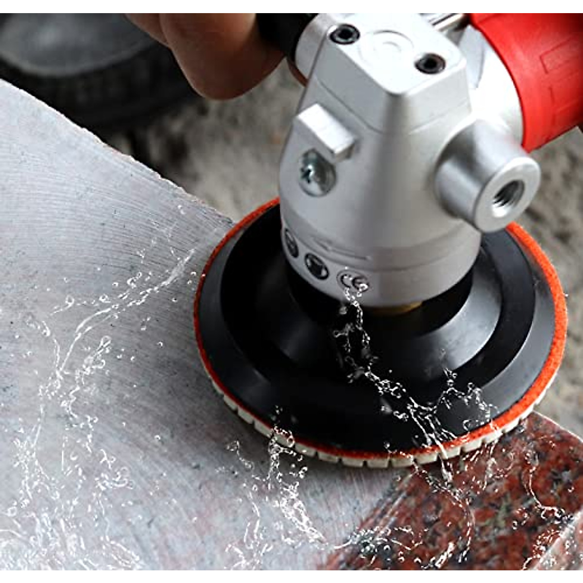 10Pcs 4 Inch Dry Diamond Polishing Pads Grit 1500 for Granite Marble Stone Concrete Travertine Marble Glass Granite Stone Polishing (Grit 1500)