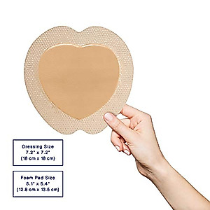 MedVance TM Silicone - Bordered Silicone Adhesive Foam Dressing Sacral Size 7"x 7" Box of 5 dressings